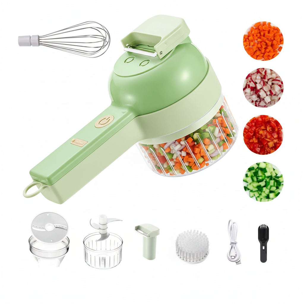 Multifunctional Cordless Electric Vegetable Chopper, Spin Scrubber ...