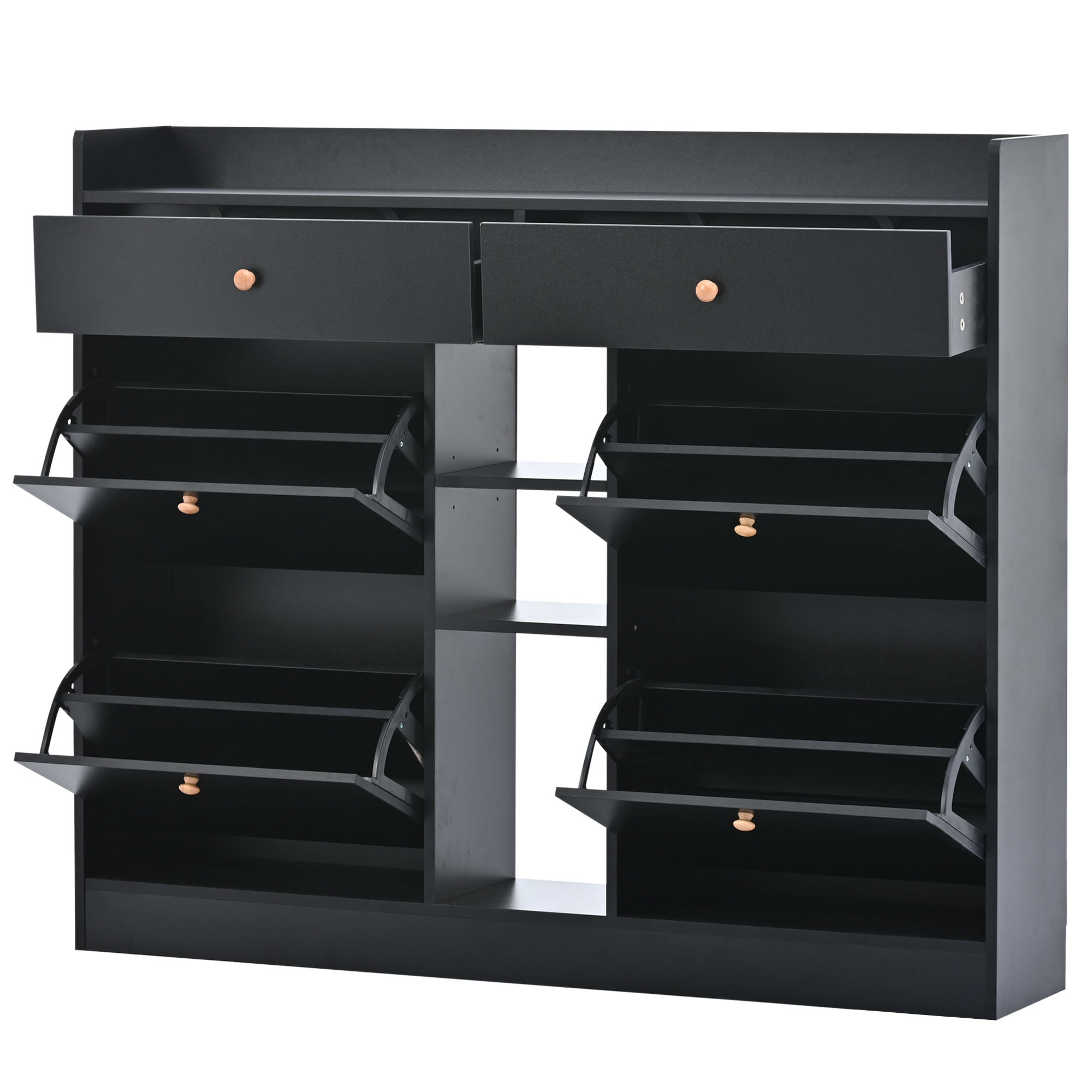 Modern Multifunction Shoe Cabinet with 4 Flip Drawers – LAGEshop